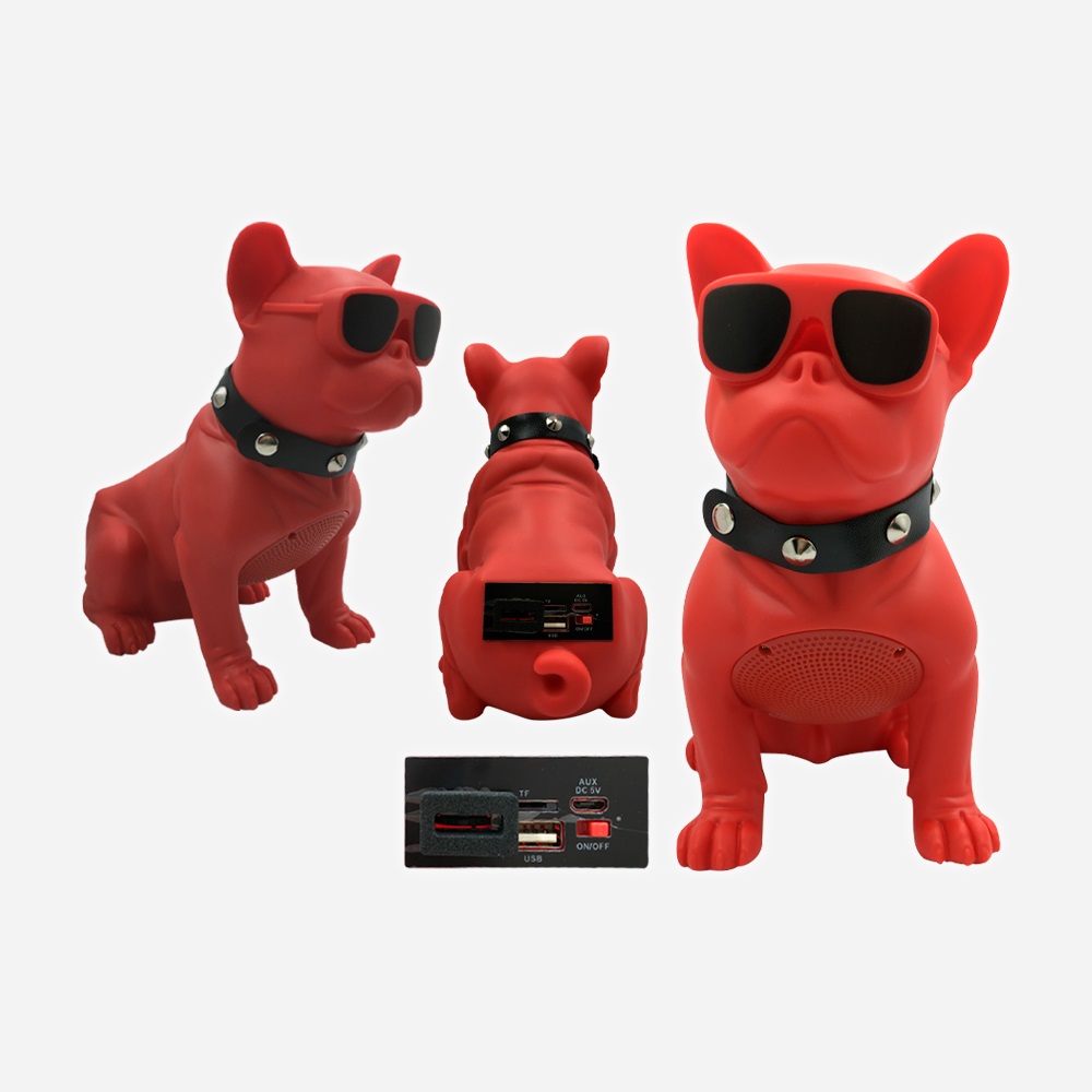 Bocina Bluetooth Perro Lentes - Eco Tech El Salvador