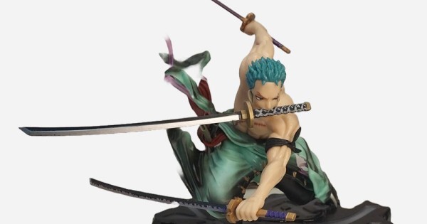 Figura One Piece Zoro Santoryu 19cm - Eco Tech El Salvador